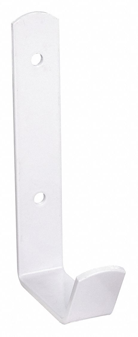 APPROVED VENDOR Gancho p/Pared,Acero,6" Alt,Blanco - 39DL09 | 39DL09 ...
