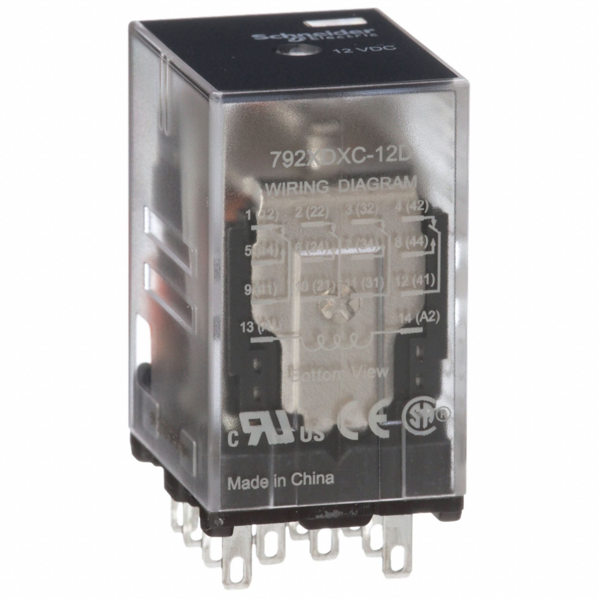 SCHNEIDER, Socket Mounted, 6 A Current Rating, General Purpose Relay ...