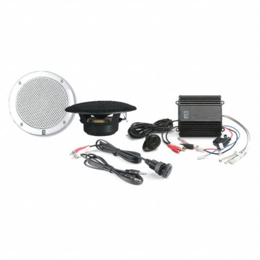 POLY-PLANAR, Round, White, MP3 Kit - 39DN59|MP3-KIT-A - Grainger