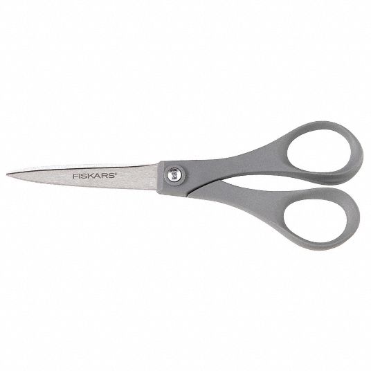 FISKARS, Ambidextrous, 8 in Overall Lg, Scissors - 39DT62|01-005037J ...