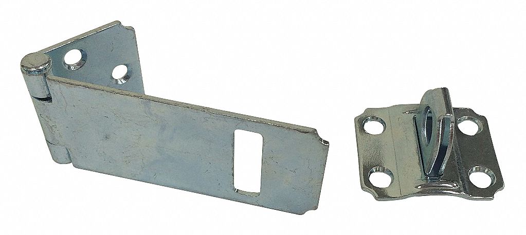 GRAINGER APPROVED Fixed Staple Hasp,Zinc Plated,1-1/2inL - Hasps ...