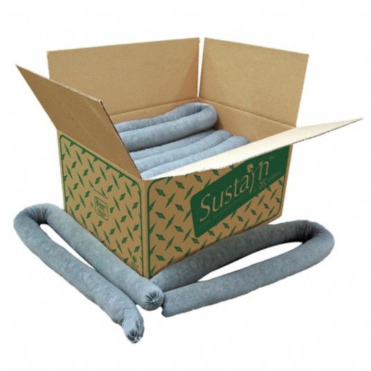 SUSTAYN BY SPILFYTER, Nylon Skin, 10 ft, Sorbent Sock - 39E802|G-37 ...