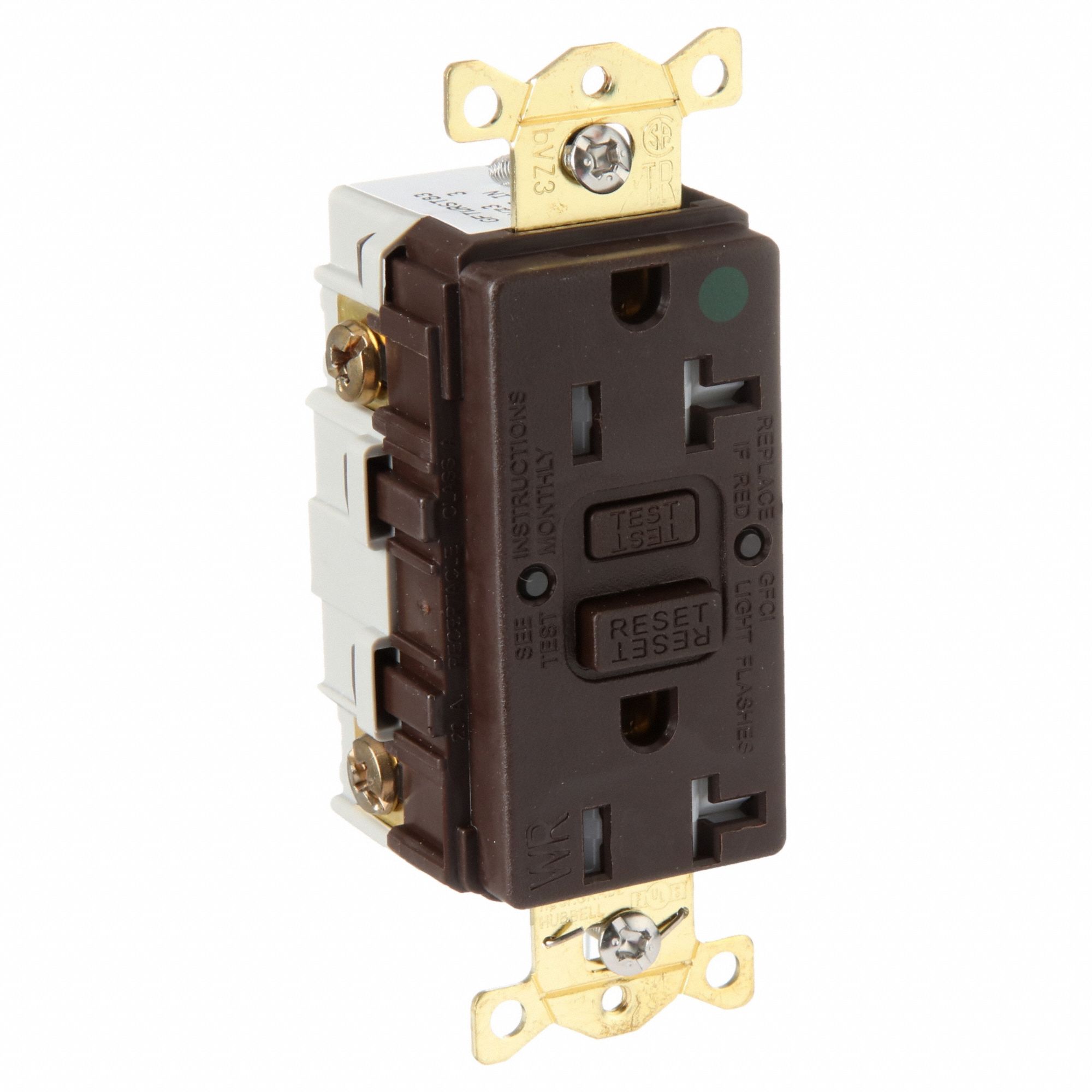 HUBBELL, Duplex, 5-20R, GFCI Receptacle - 39EA57|GFRTW83 - Grainger