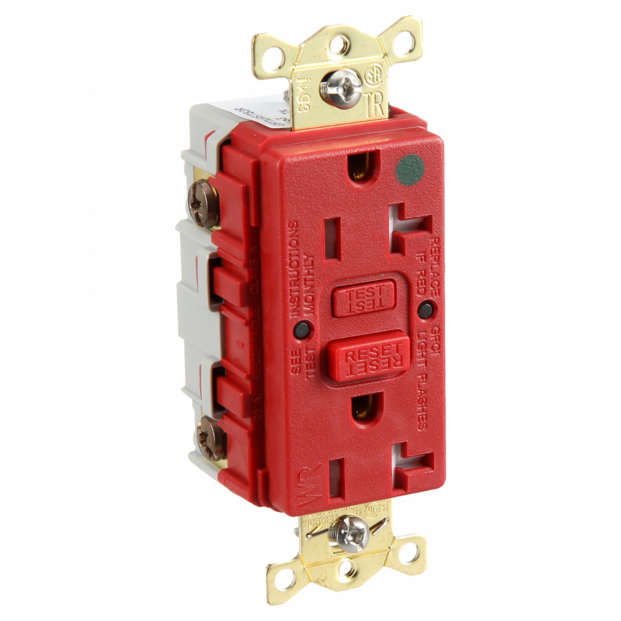 HUBBELL, Duplex, 5-20R, GFCI Receptacle - 39EA59|GFRTW83R - Grainger