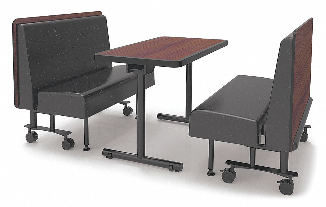 PALMER HAMILTON Assembled Table Set with Black Seats; Number of Seats ...