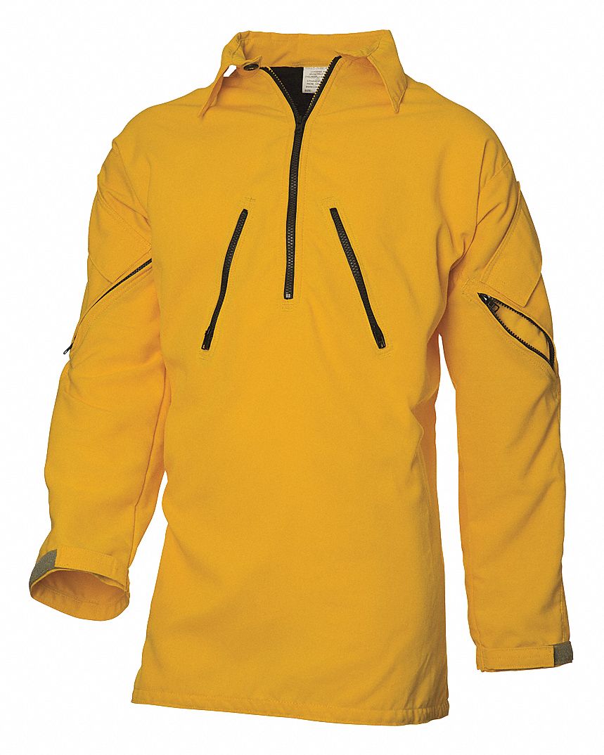 COAXSHER Yellow Wildland Fire Shirt, Fits Chest Size 52 in to 56 in ...