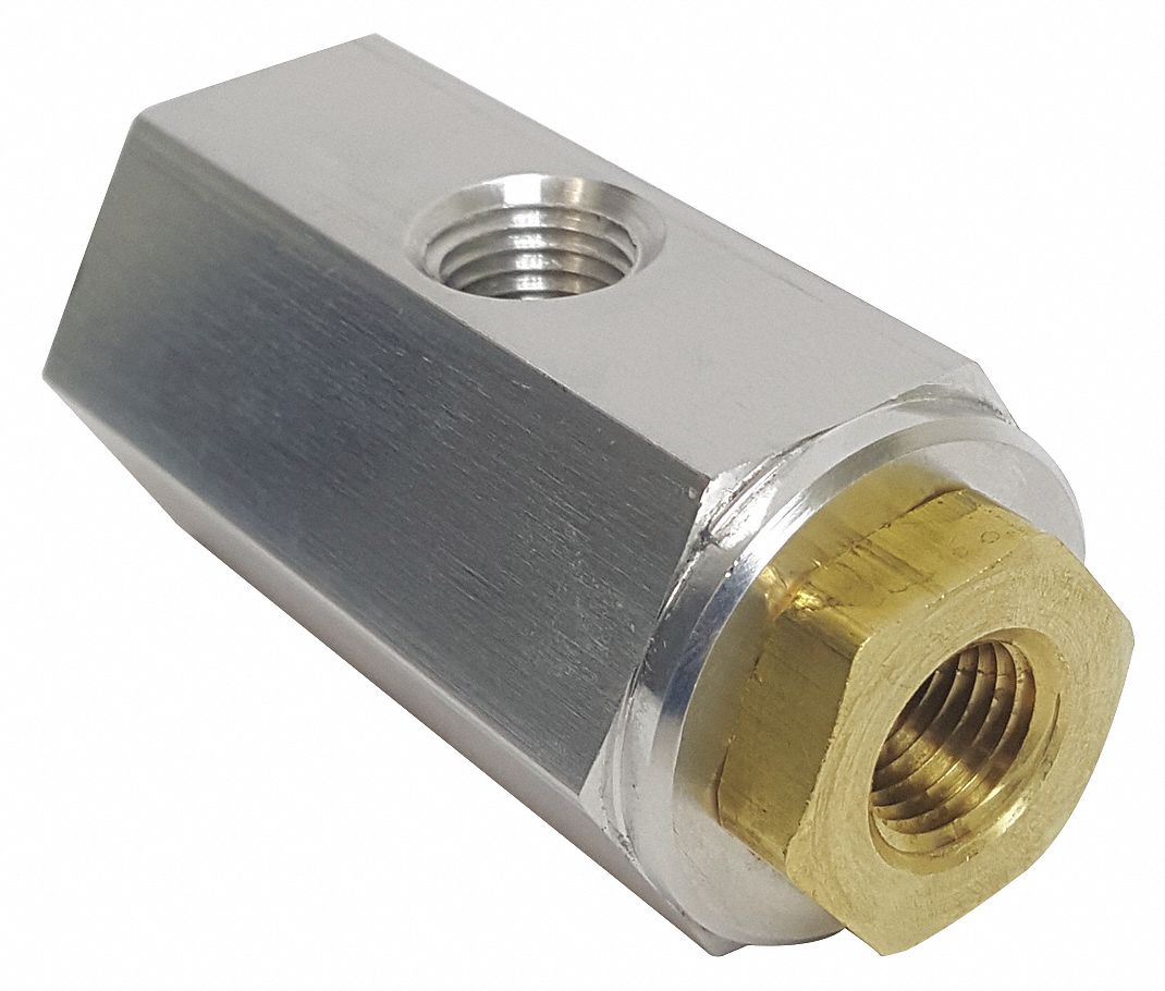 CONRADER Discharge Valve: 1/4 in Inlet Size, 1/4 in Outlet Size, 1/4 in ...