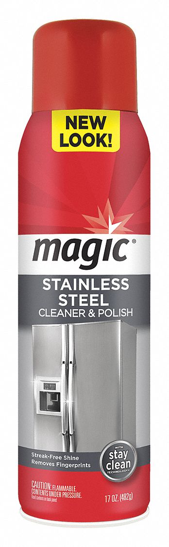 Aerosol Spray Can, 17 oz Container Size, Metal Cleaner and Polish ...