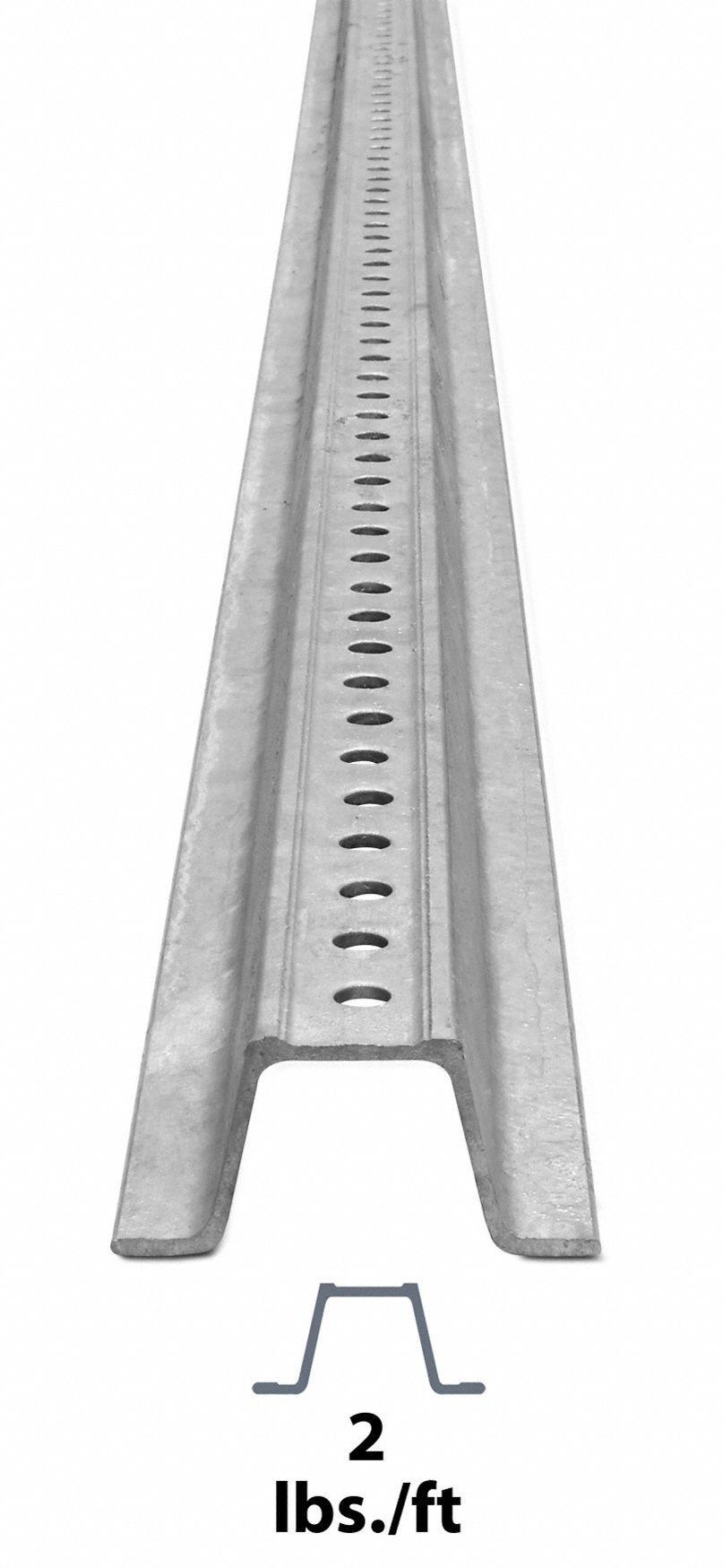 TAPCO Sign Post: U-Channel Sign Post, Steel, Breakaway Feature, 96 in ...