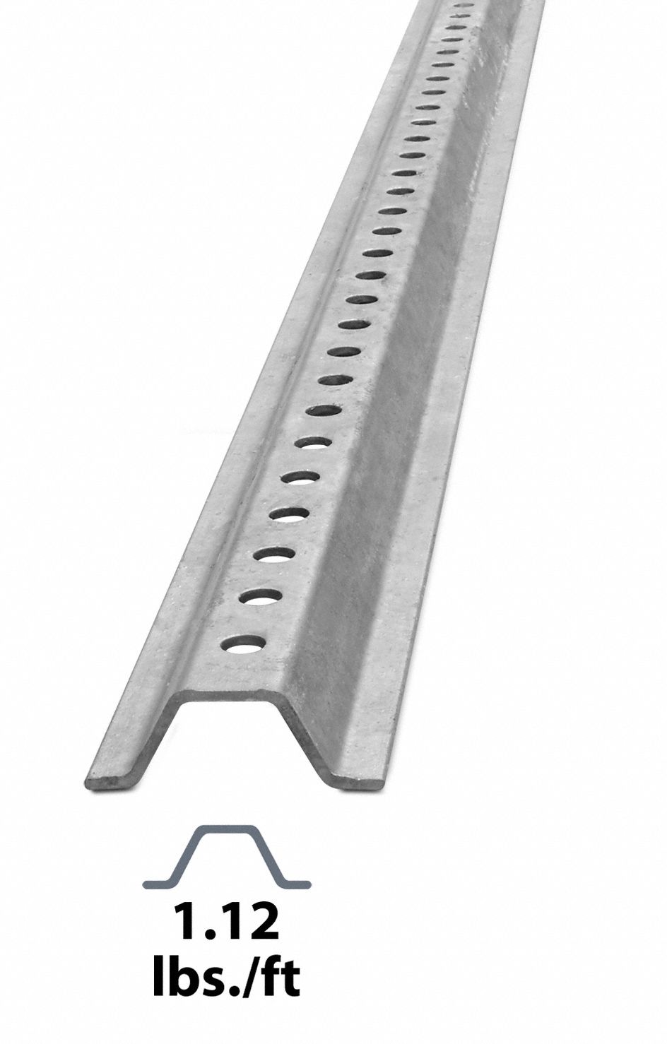 TAPCO Sign Post: U-Channel Sign Post, Steel, Breakaway Feature, 72 in ...