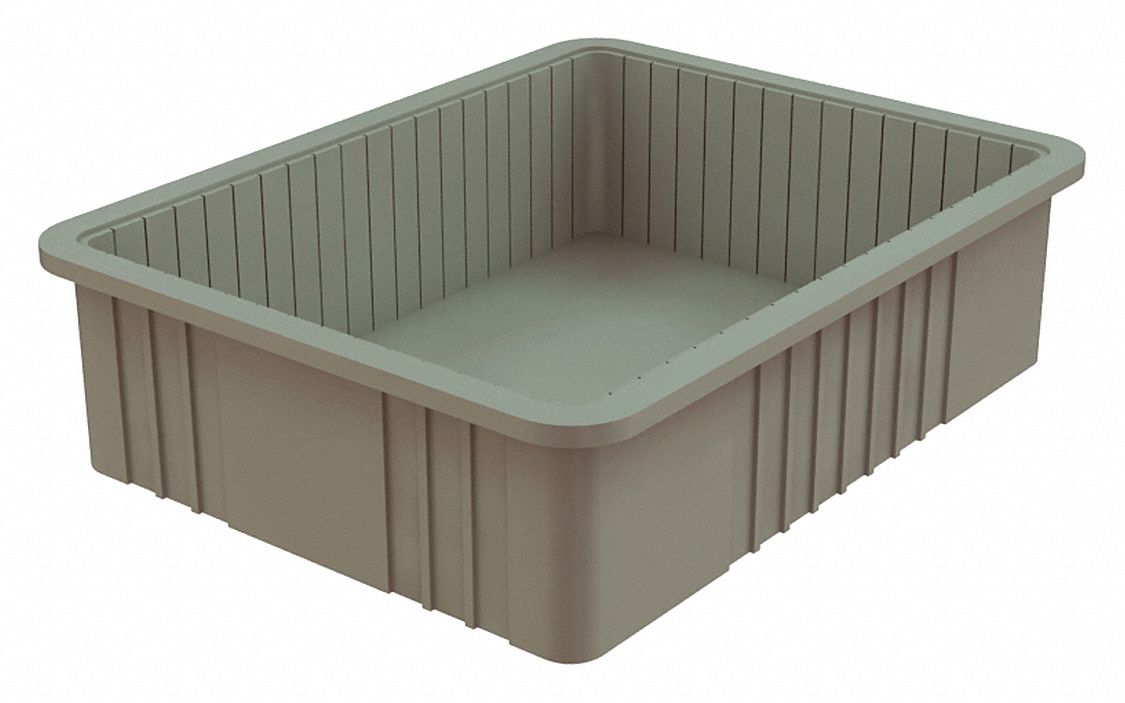 METRO TOTE BOX, NATURAL, 20 5/8 IN L, POLYPROPYLENE - 28089 ...