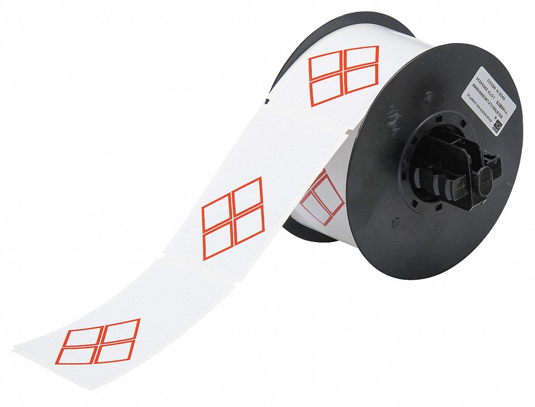 Red GHS/CLP 4B Diamonds, 2 11/64 in x 3 11/32 in, Precut Label Roll ...