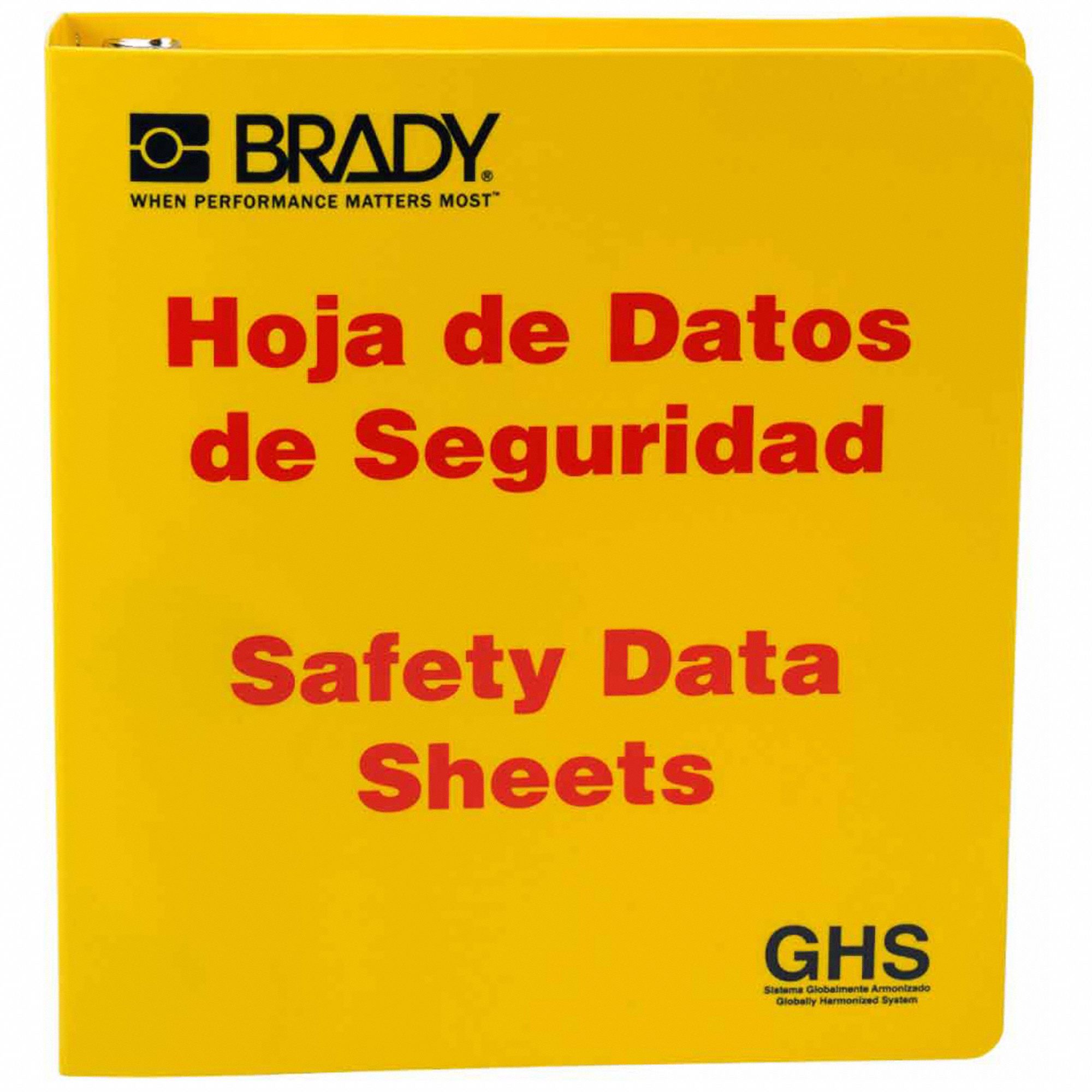 Hoja de Datos de Seguridad/Safety Data Sheets, 1 1/2 in Binder Ring Size, Binder - 39F503|121185 ...