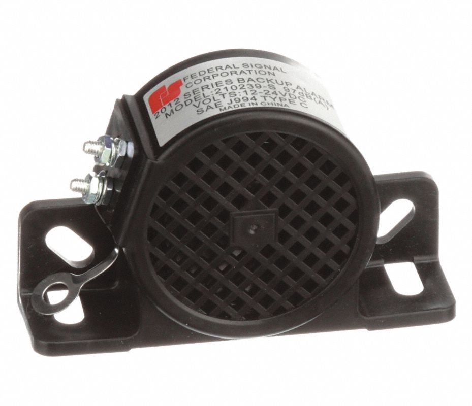 FEDERAL SIGNAL Alarma de Reversa , Negro , 2-1/2Al plg - 39F744 ...