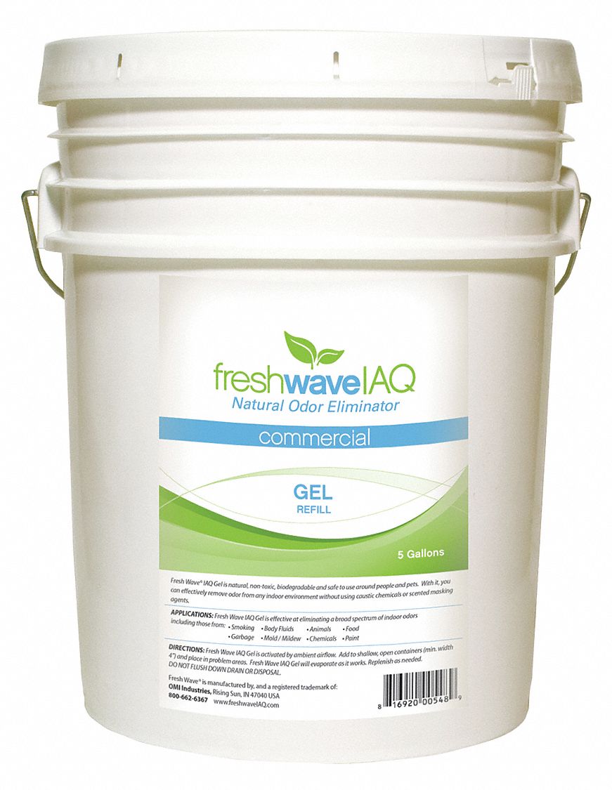 FRESHWAVE IAQ, Bucket, 5 gal Container Size, Natural Odor Eliminator ...