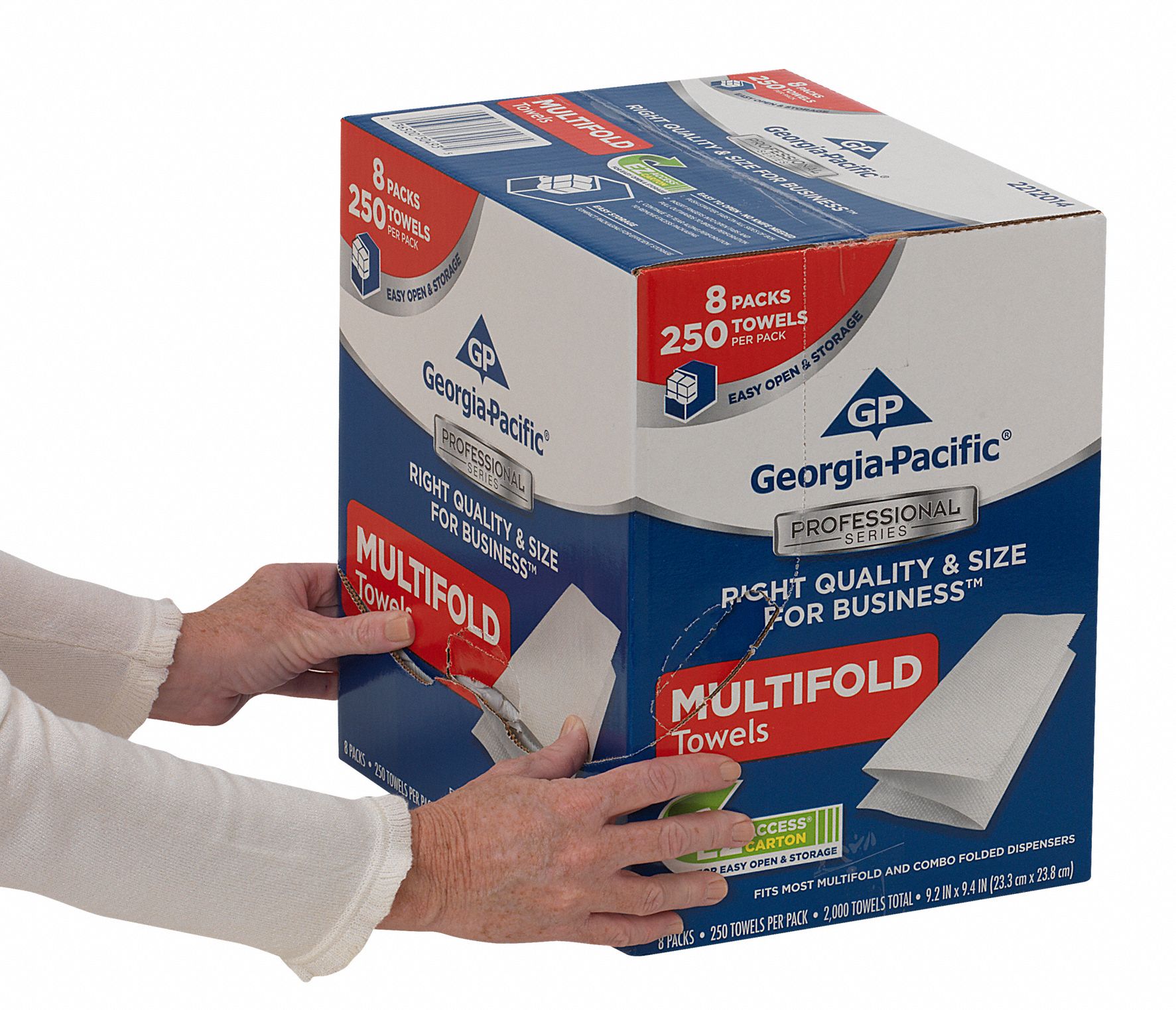 GEORGIA-PACIFIC Paper Towel Sheets: White, 9 1/4 in Sheet Wd, 9 1/2 in ...