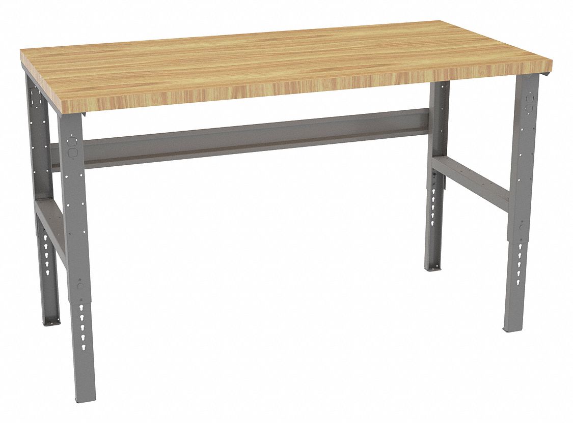 TENNSCO, Adj Ht, Butcher Block, Workbench - 39FL24|WBAT-1-3672W - Grainger