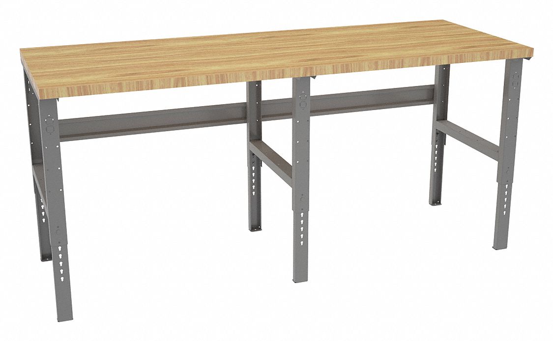 TENNSCO, Adj Ht, Butcher Block, Workbench - 39FL28|WBAT-1-3696W - Grainger