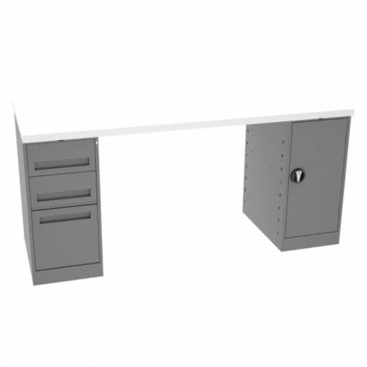 TENNSCO, Fixed Ht, Laminate, Workbench - 39FL85|MWB-4-3072P - Grainger