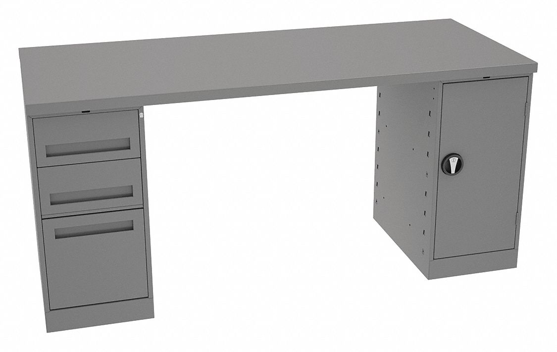 TENNSCO, Fixed Ht, Steel, Workbench - 39FL86|MWB-4-3072S - Grainger