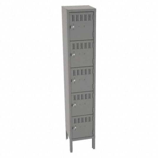 TENNSCO, 12 in x 12 in x 66 in, 5 Tiers, Box Locker - 39FN72|BS5-121212 ...