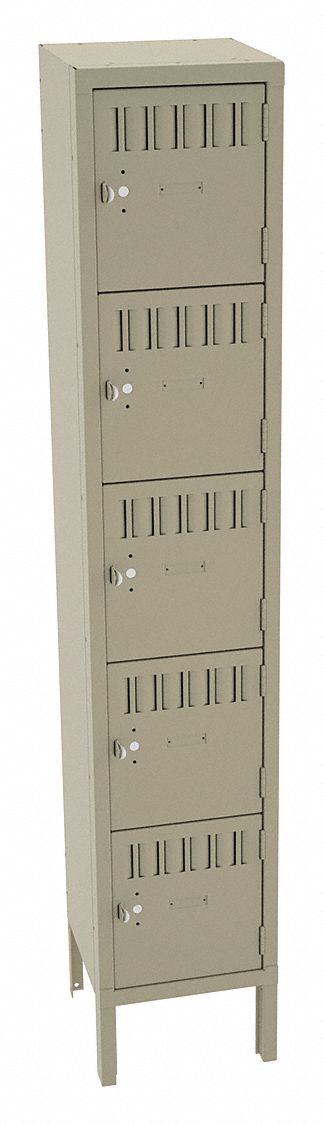 TENNSCO, 12 in x 12 in x 66 in, 5 Tiers, Box Locker - 39FN73|BS5-121212 ...