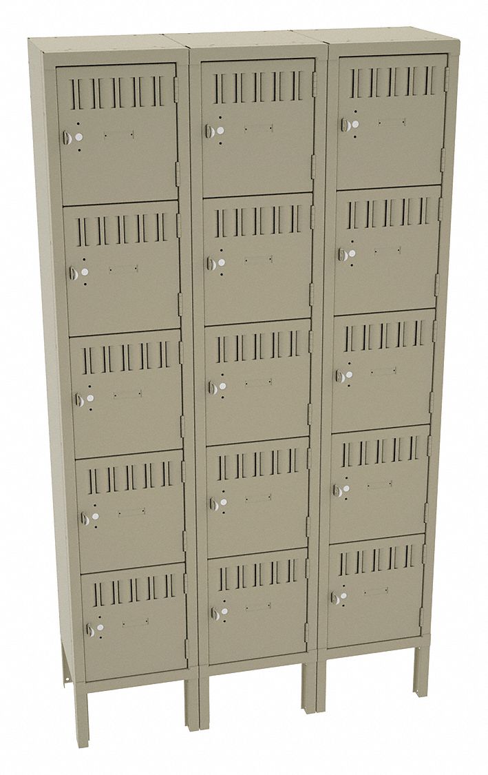 TENNSCO, 36 in x 12 in x 66 in, 5 Tiers, Box Locker - 39FN75|BS5-121212 ...