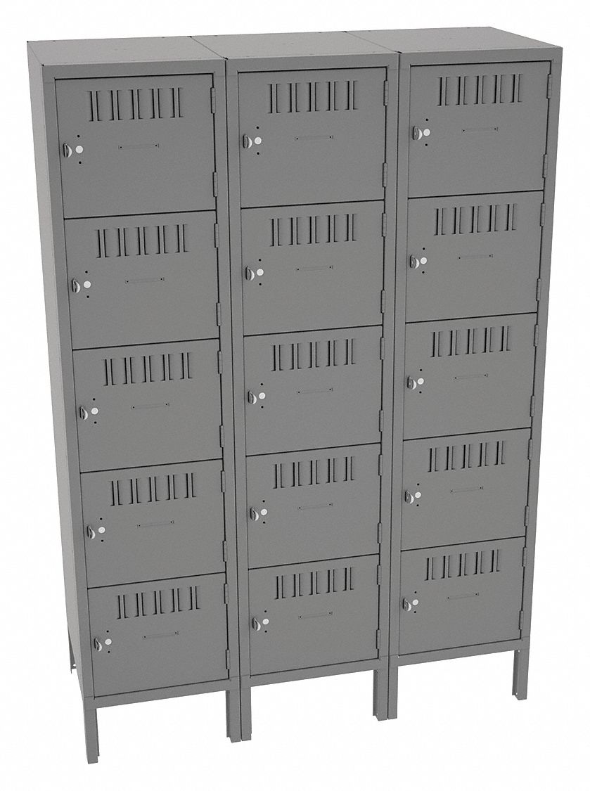 TENNSCO, 45 in x 18 in x 66 in, 5 Tiers, Box Locker - 39FN78|BS5-151812 ...