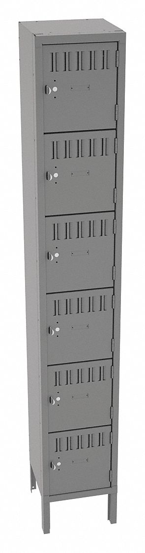 TENNSCO, 12 in x 12 in x 78 in, 6 Tiers, Box Locker - 39FN80|BS6-121212 ...