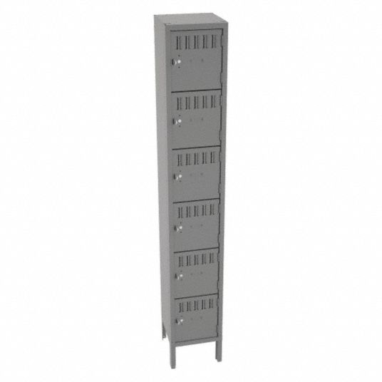 TENNSCO, 12 in x 12 in x 78 in, 6 Tiers, Box Locker - 39FN80|BS6-121212 ...