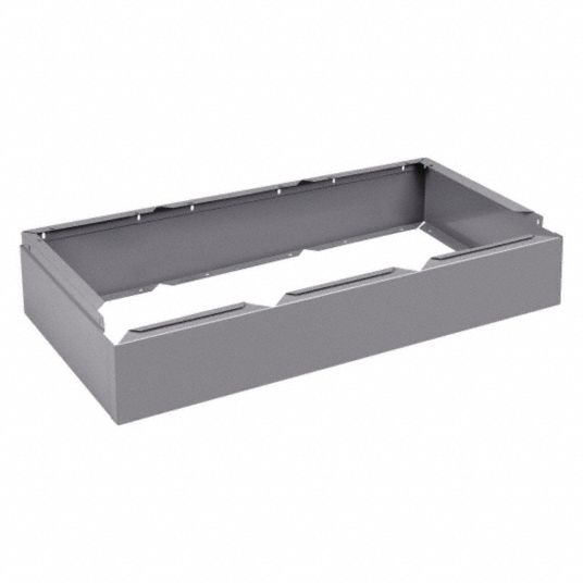 TENNSCO Locker Base: 36 in x 12 in x 6 in, 36 in Footplate Wd, Full, 1 ...