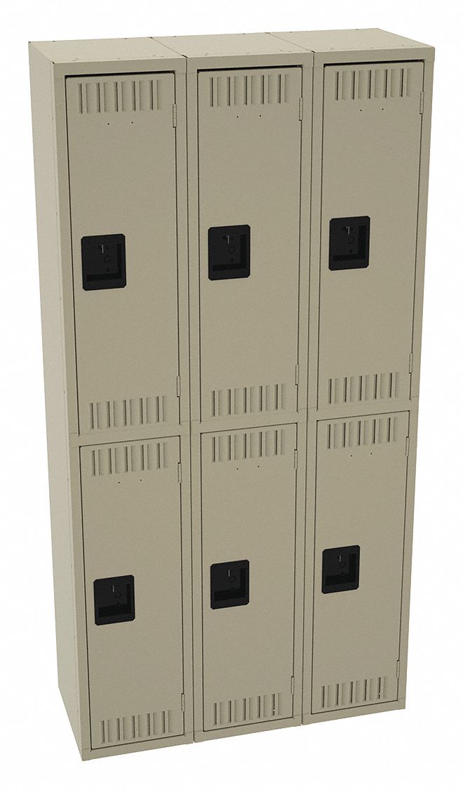 TENNSCO, 36 in x 15 in x 72 in, Louvered, Wardrobe Locker - 39FP24|DTS ...