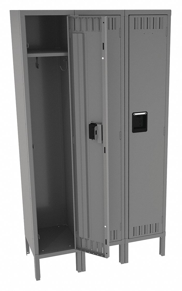 TENNSCO, 36 in x 15 in x 66 in, Louvered, Wardrobe Locker - 39FP37|STS ...
