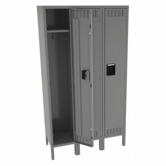 TENNSCO, 36 in x 15 in x 66 in, Louvered, Wardrobe Locker - 39FP37|STS ...