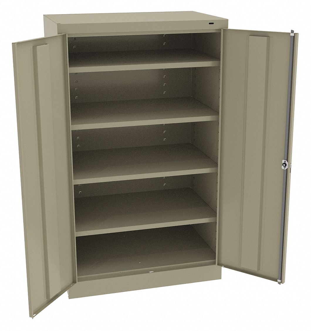 TENNSCO, 36 in x 24 in x 60 in, Swing Handle & Keyed, Storage Cabinet ...