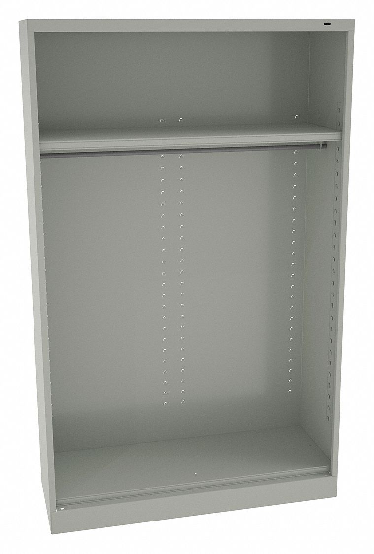 TENNSCO Storage Cabinet: 48 in x 18 in x 78 in, 1 Adj Shelf, Leveling ...