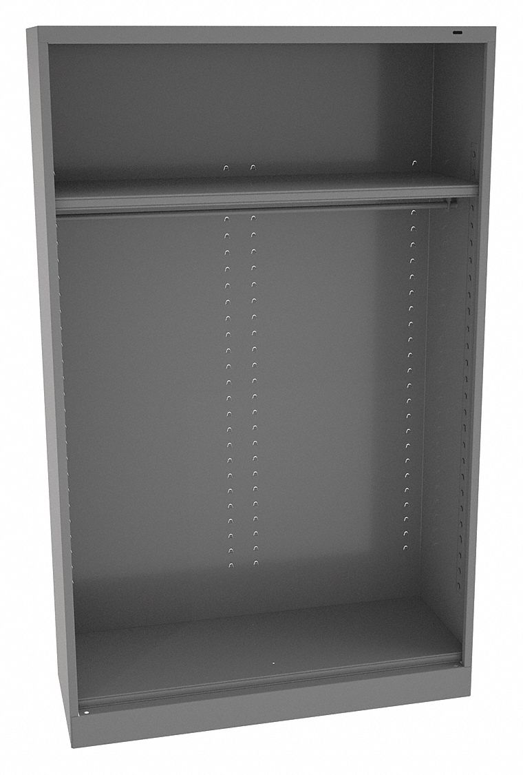 TENNSCO Storage Cabinet: 48 in x 24 in x 78 in, 1 Adj Shelf, Leveling ...