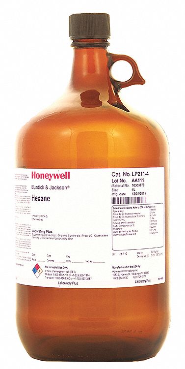 ACS, 4 L, Hexane - 39FZ63|LP211-4 - Grainger