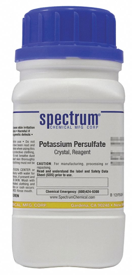 Potassium Persulfate,Reagent,125g - Grainger
