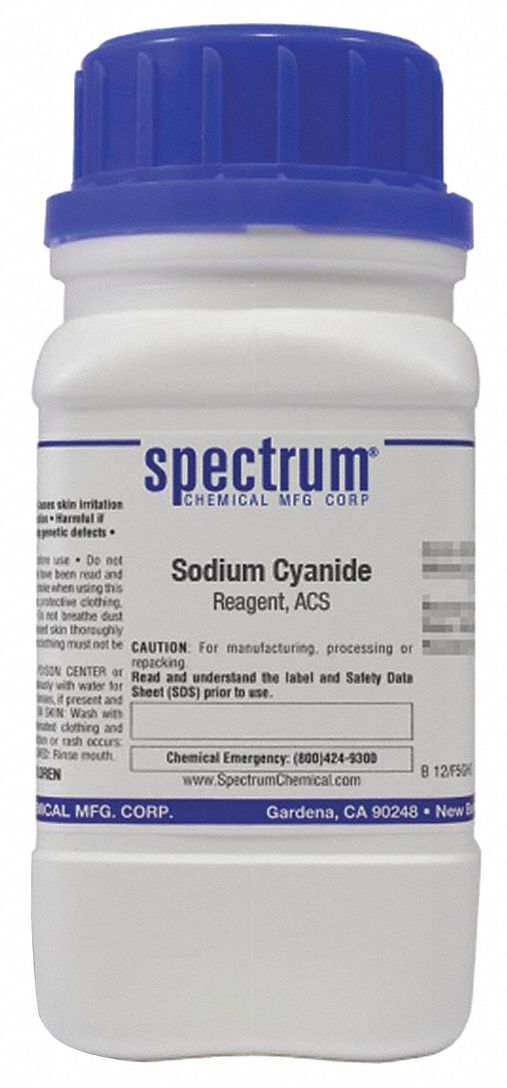 ACS, 125 g, Sodium Cyanide - 39G906|S1260-125GM07 - Grainger