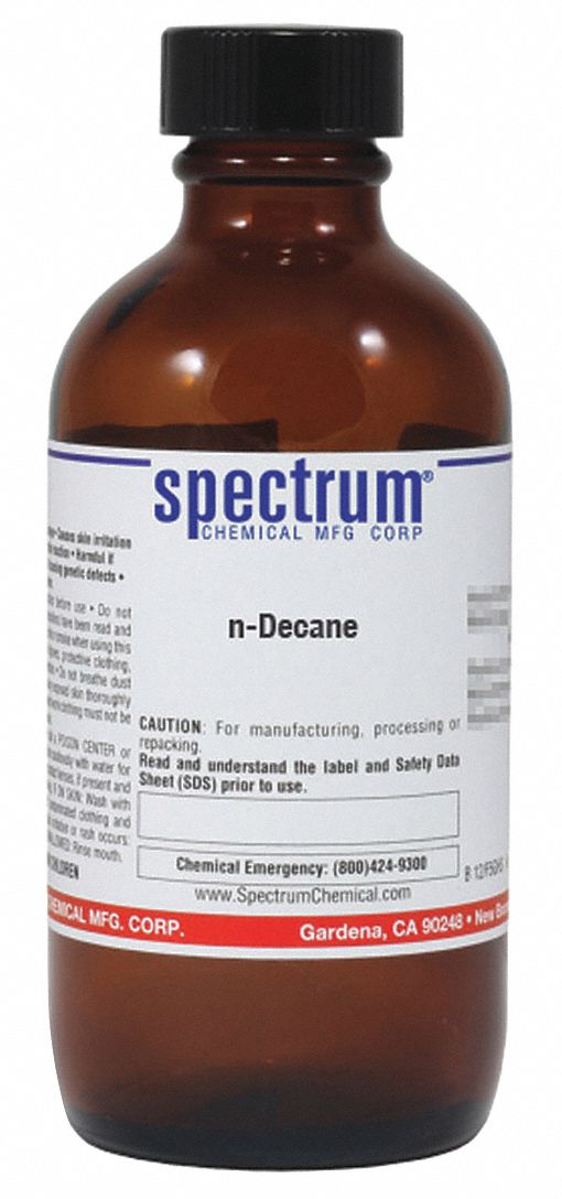 Lab, 100 mL, n-Decane - 39H255|D2098-100ML49 - Grainger