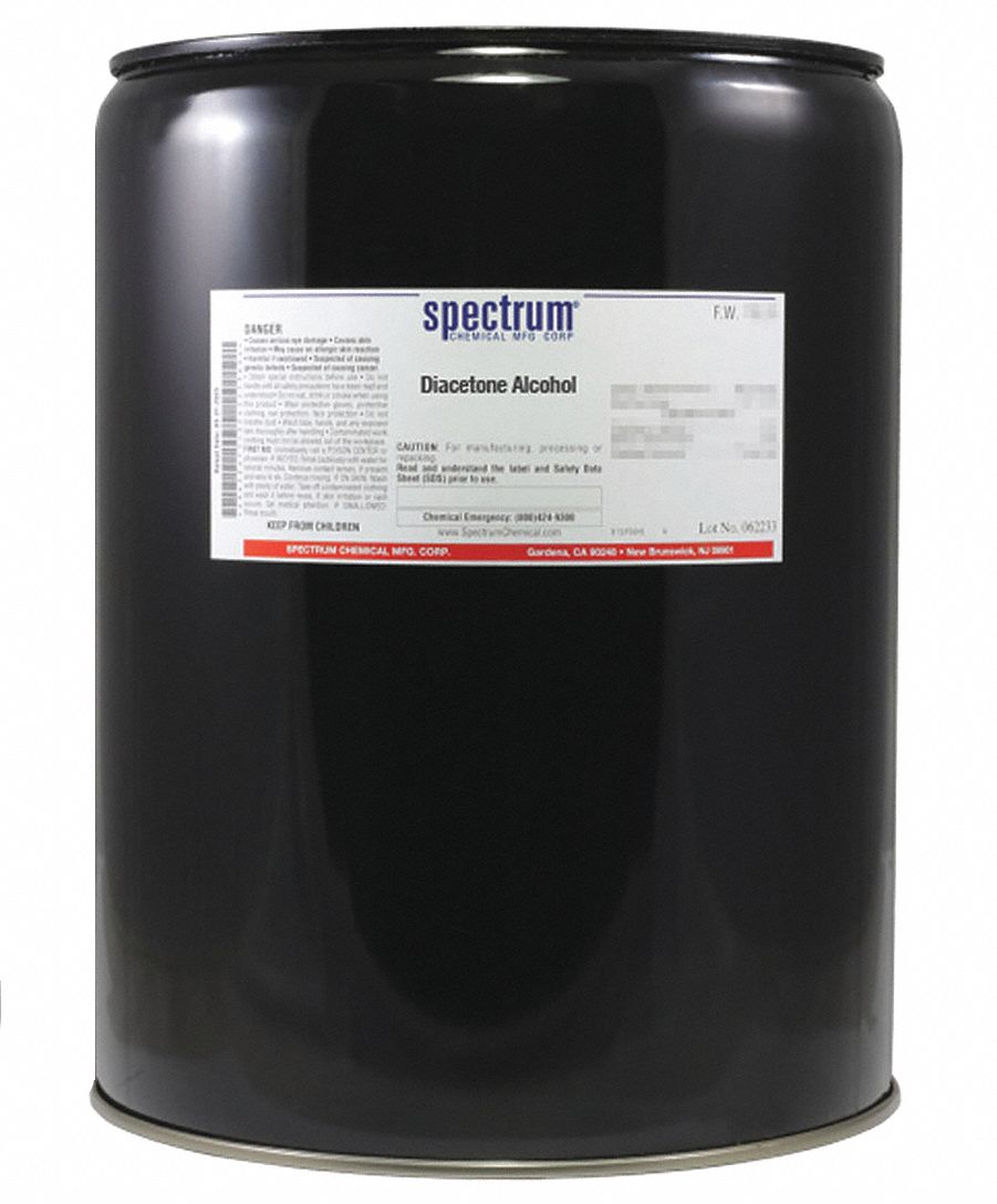 Lab, 20 L, Diacetone Alcohol - 39H259|DI102-20LTMT56 - Grainger