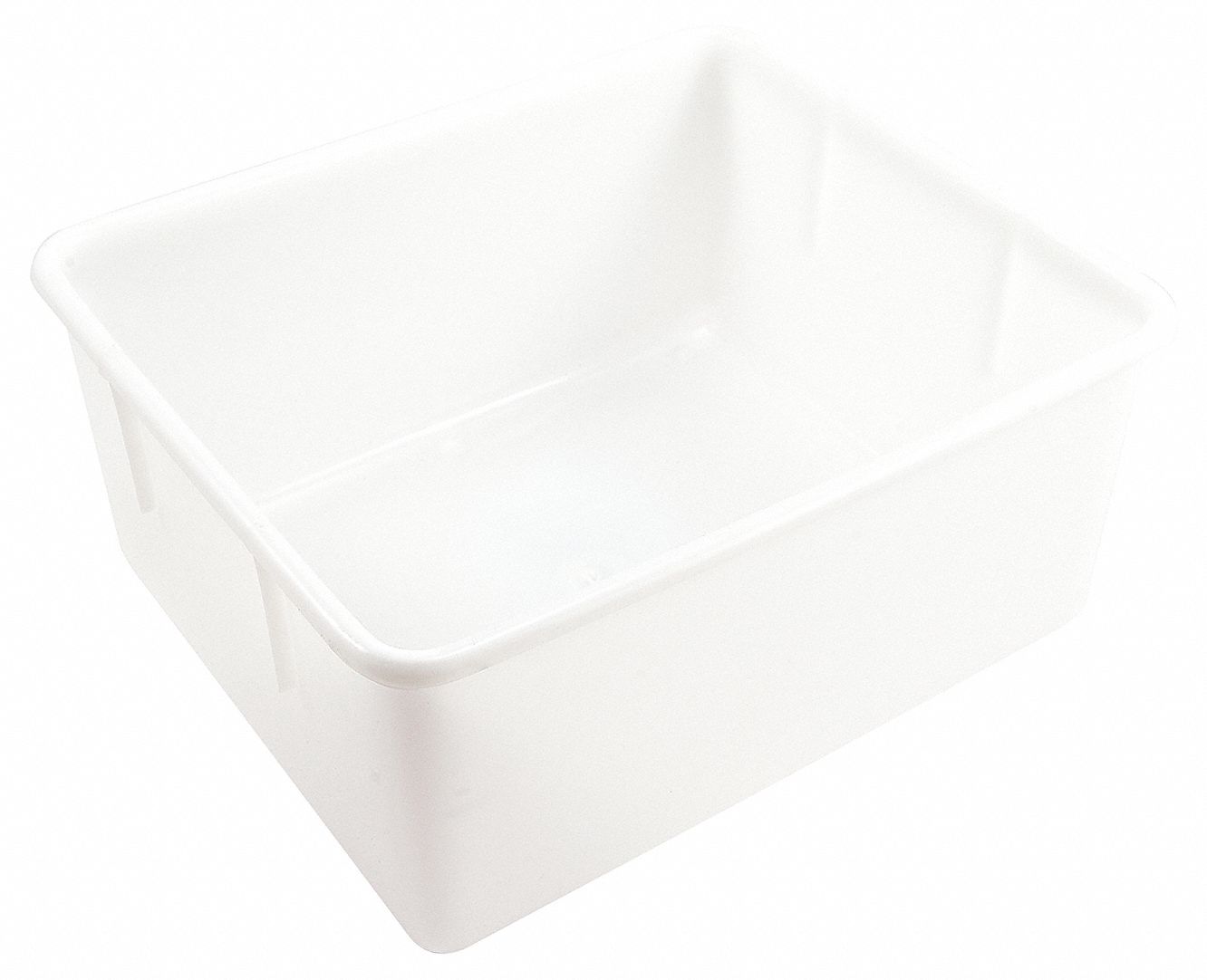 Tote Box, 15 1/4 in Height, 13 in Width, 7 7/8 in Depth, Polypropylene ...