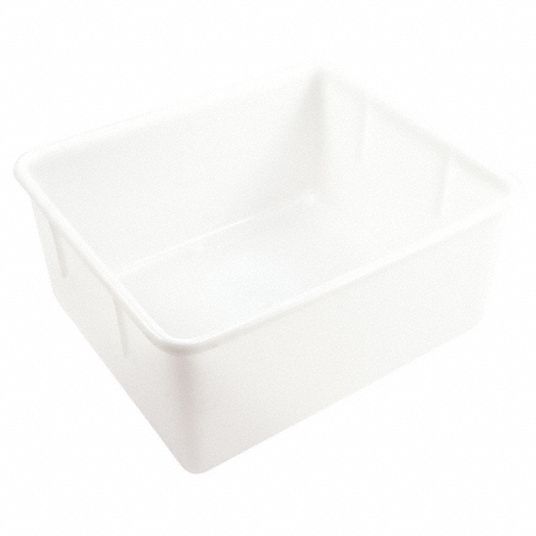 Tote Box, 15 1/4 in Height, 13 in Width, 7 7/8 in Depth, Polypropylene ...