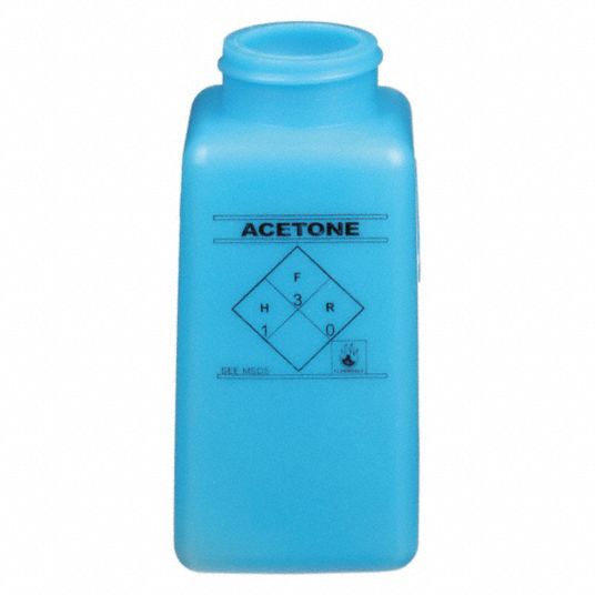 HDPE, 8 fl oz Capacity - oz, Acetone ESD Bottle - 39H790|35263 - Grainger