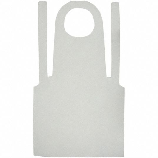 CELLUCAP, Polyethylene, 0.6 mil Thick, Disposable Apron - 3RYU3 ...