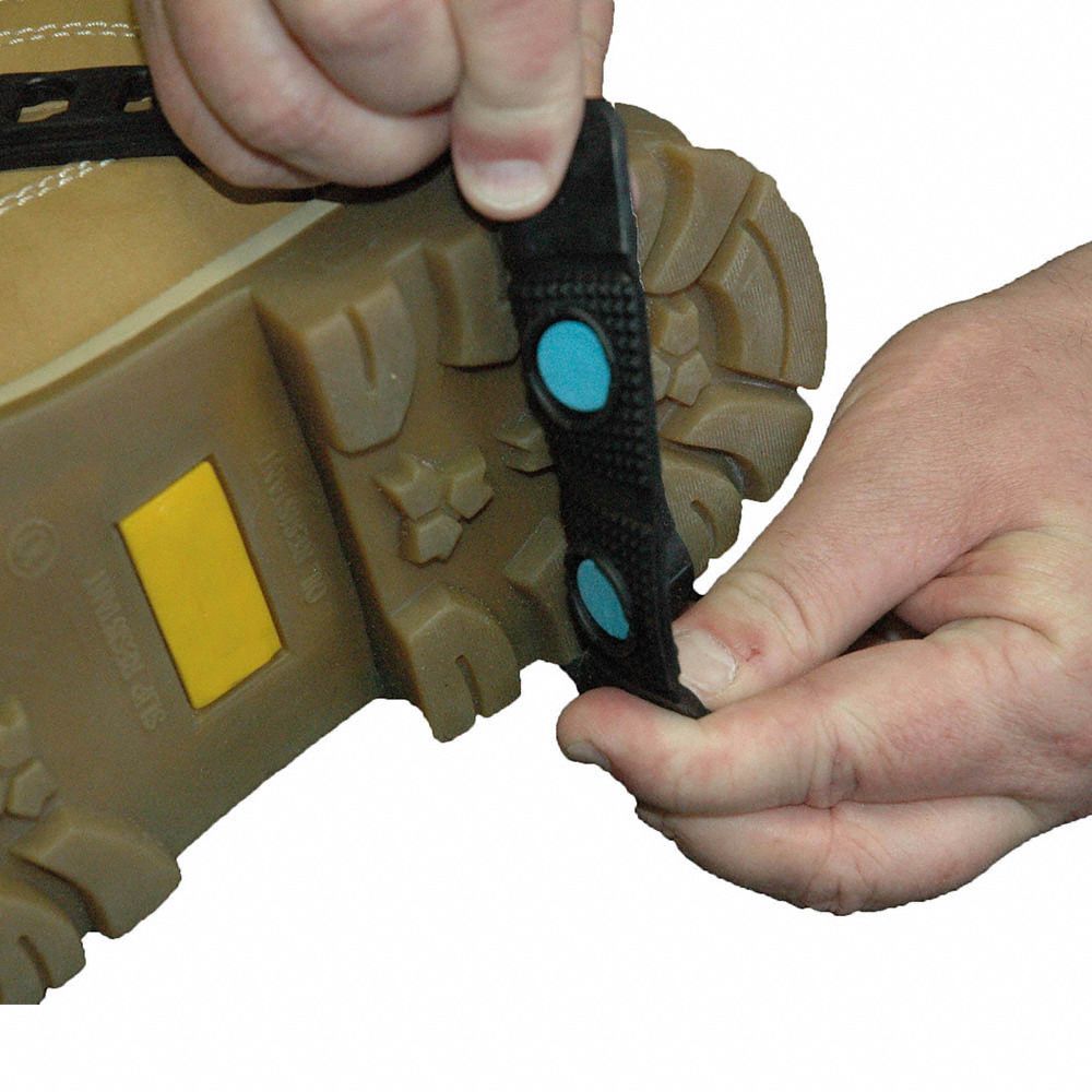 DUE NORTH Traction Device: Heel Footwear Coverage, Rubber, Stud, 7 in L ...