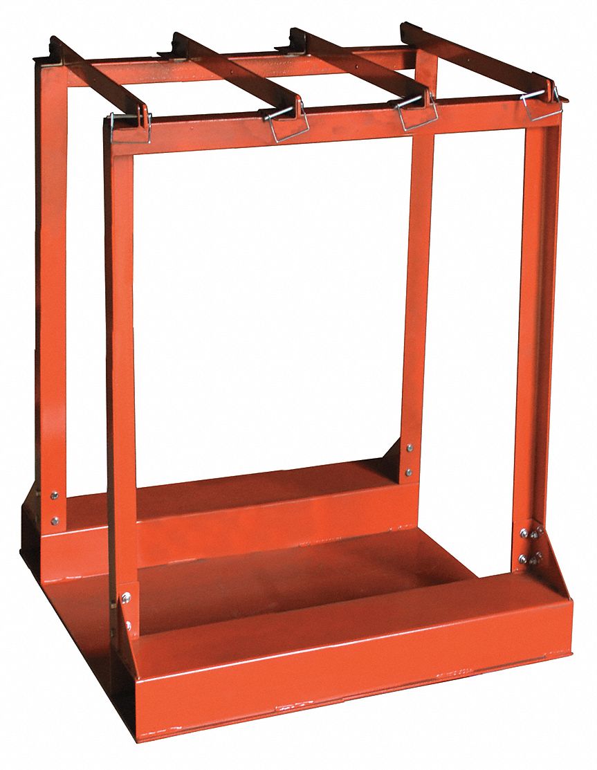 6 Cylinders, 9 in Compatible Cylinder Dia, Forklift Cylinder Caddy ...