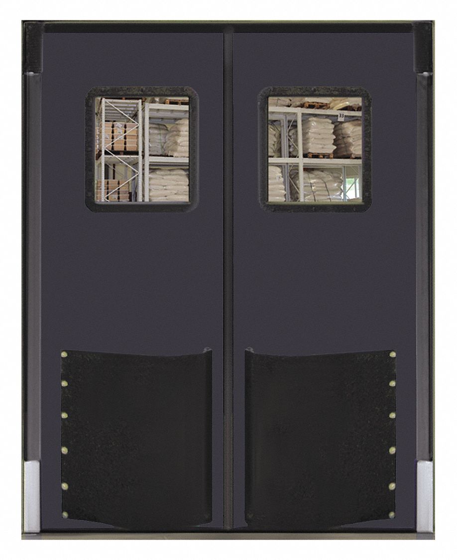 Polyethylene, 2 Doors, Swinging Door - 39K320|9696RDXHDMGR - Grainger