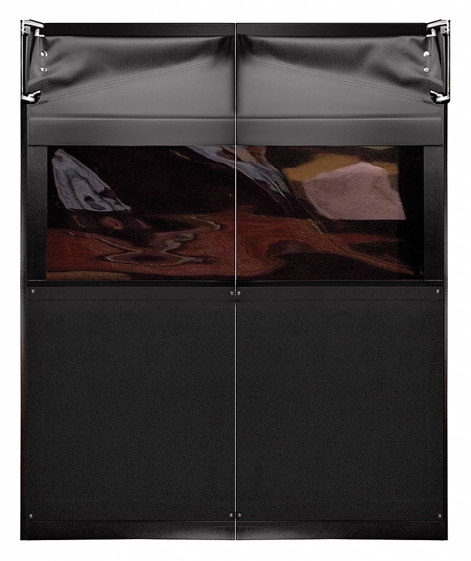 PVC, 2 Doors, Swinging Door - 39K608|AIR9737284BLA - Grainger